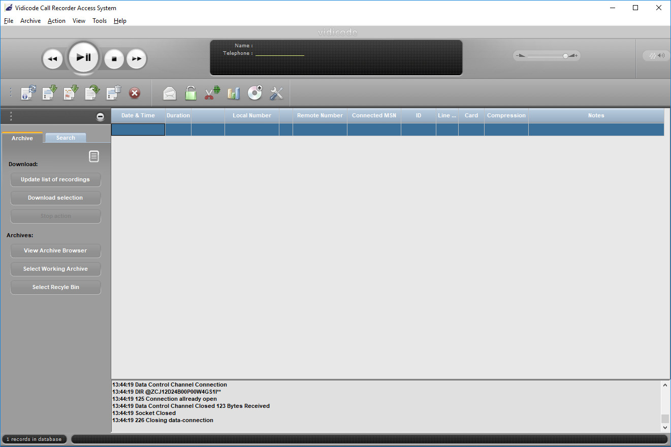 Call Recorder Access System – Vidicode